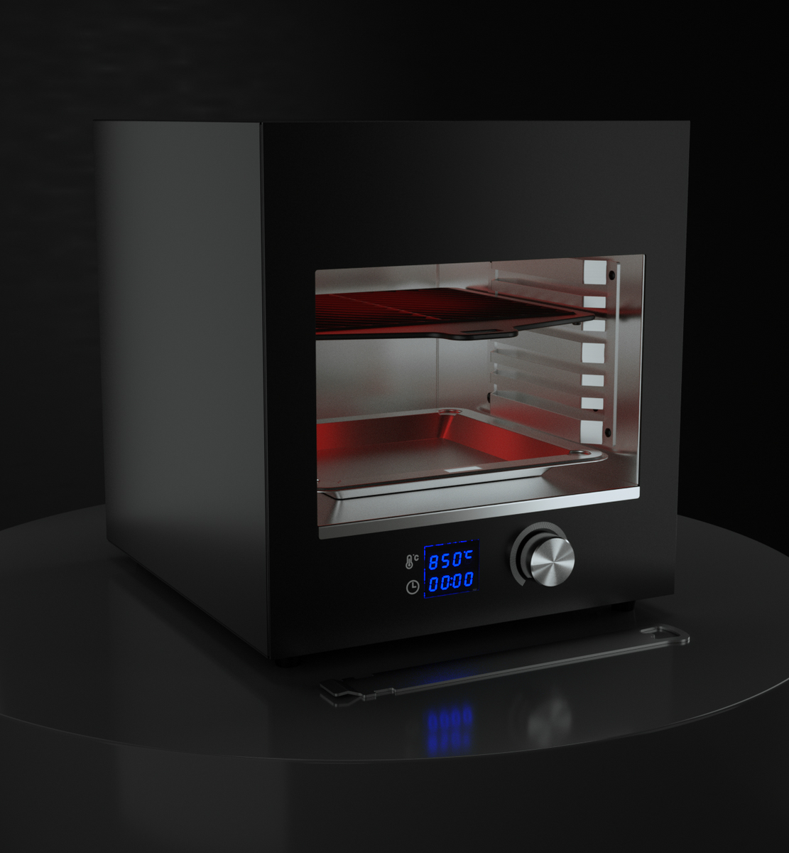 Electric 1800w 800 degree High Temperature Grill Beef Steak Pizza Make